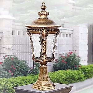 MHCZBGY Home Outdoor Pillar Light Outdoor Garden Villa Pillar Lights European Style Column Light Waterproof Column lamp Vertical Yard Pillar lamp
