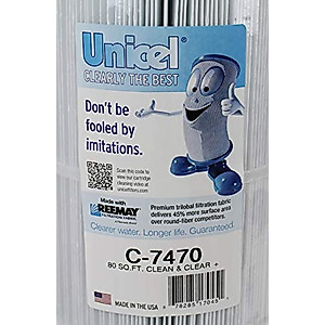 Unicel C-7470 Replacement Swimming Pool 80 Sq. Ft. Replacement Filter Cartridge for Filbur FC1976 and Pleatco PCC80 (4 Pack)