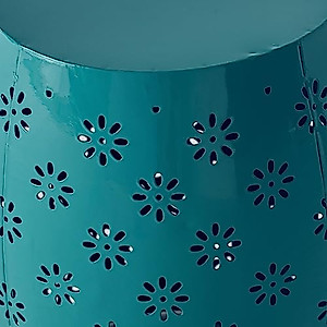 Christopher Knight Home Soleil Outdoor 15" Iron Side Table, Teal