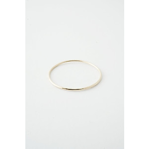 Honeycat Super Skinny Stacking Ring in 14K Gold, Size 7.5 (G)