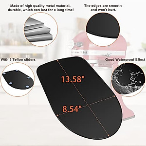 Sliding Mat for KitchenAid Mixer - Metal Mixer Mover Slider Mat Compatible With KitchenAid 4.5-5qt Tilt-Head Stand Mixer, Mixer Sliding Tray