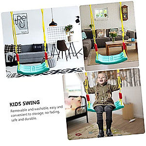 NOLITOY 1 Set String Children's Swing Baby Swing Indoor Swing Chair for Kids Infant Outdoor Toys Garden Baby Swing Baby Swing Outdoor Kids Swing Bench Hanging Seat Toy Swing Green