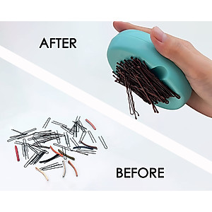 Magnetic Hair Clip and Sewing Pin Holder Cushion with 24 Bobby Pins