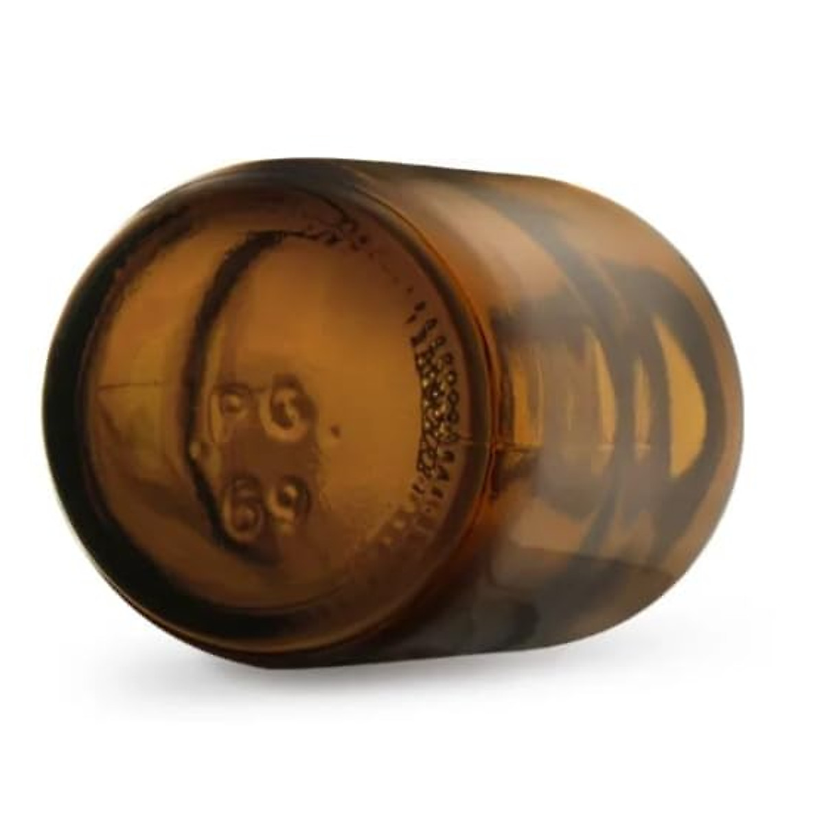 Premium Amber Glass Boston Round Bottles, 1/2 oz (15ml) Capacity - Durable, UV-Protective 5-Pack with Leak-Proof Black Cone-Lined Caps - Perfect for Essential Oils - Perfumes