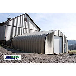 Steel Factory Mfg Prefabricated Steel Arch Building Metal Garage Kit 25x30x13