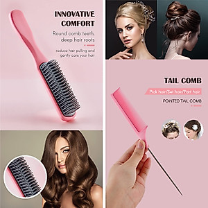 4Pcs Paddle Hair Brushes,Women Detangling Hair Comb Set,Suitable for Kids Girls Long Curly Wet or Dry Hair,Hairbrush for Men Short Thick Thin Wavy Hair