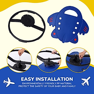 Sensory Chair Sit and Spin Autism Sensory Products Sensory Toys Sensory Spinning Chair Autism Spinning Chair for Kids Swivel Chair Training Body Coordination (Blue)