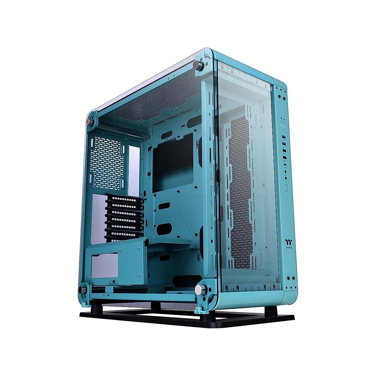 Thermaltake The Core P6 TG Turquoise Edition transformable ATX Mid Tower Fully Modular Computer Case with Tt LCS Certification CA-1V2-00MBWN-00