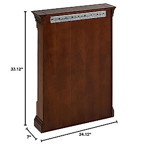 Signature Hardware 484247 Claudia 24" Mahogany Framed Single Door Medicine Cabinet