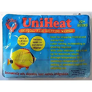 Uniheat Shipping Warmer 20+ Hours, 50 Pack >Plus!< 1-9"x24" Shipping Bags, 20+ Hour Warmth for Shipping Live Corals, Small Pets, Fish, Insects, Reptiles, Etc.