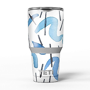 Design Skinz Watercolors Under The Scope - Skin Decal Vinyl Wrap Kit Compatible with The Yeti Rambler Cooler Tumbler Cups
