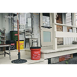 Mercury ME046147 PP Industrial Bucket Storage Box, Black, 13.6 x 12.4 x 12.4 inches (34.5 x 31.5 x 31.5 cm), Black