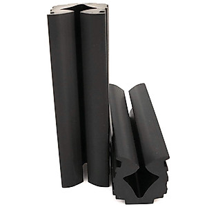 LQ Industrial Golf Shaft Clamp 2PCS Black Rubber Vise Clamps Golf Club Regripping Tool Re-Shaft Head Extractor Repair Tool