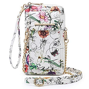 Dasein Crossbody Bag Phone Purse Handbag for Women Shoulder Bag Credit Card Wristlet Wallet with Multi Pockets