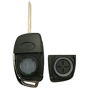 Flip Folding Key Fob Cover Case Shell Fit for Hyundai Santa Fe Sonata Remote Car Key Fob Shell Case with Key Chain