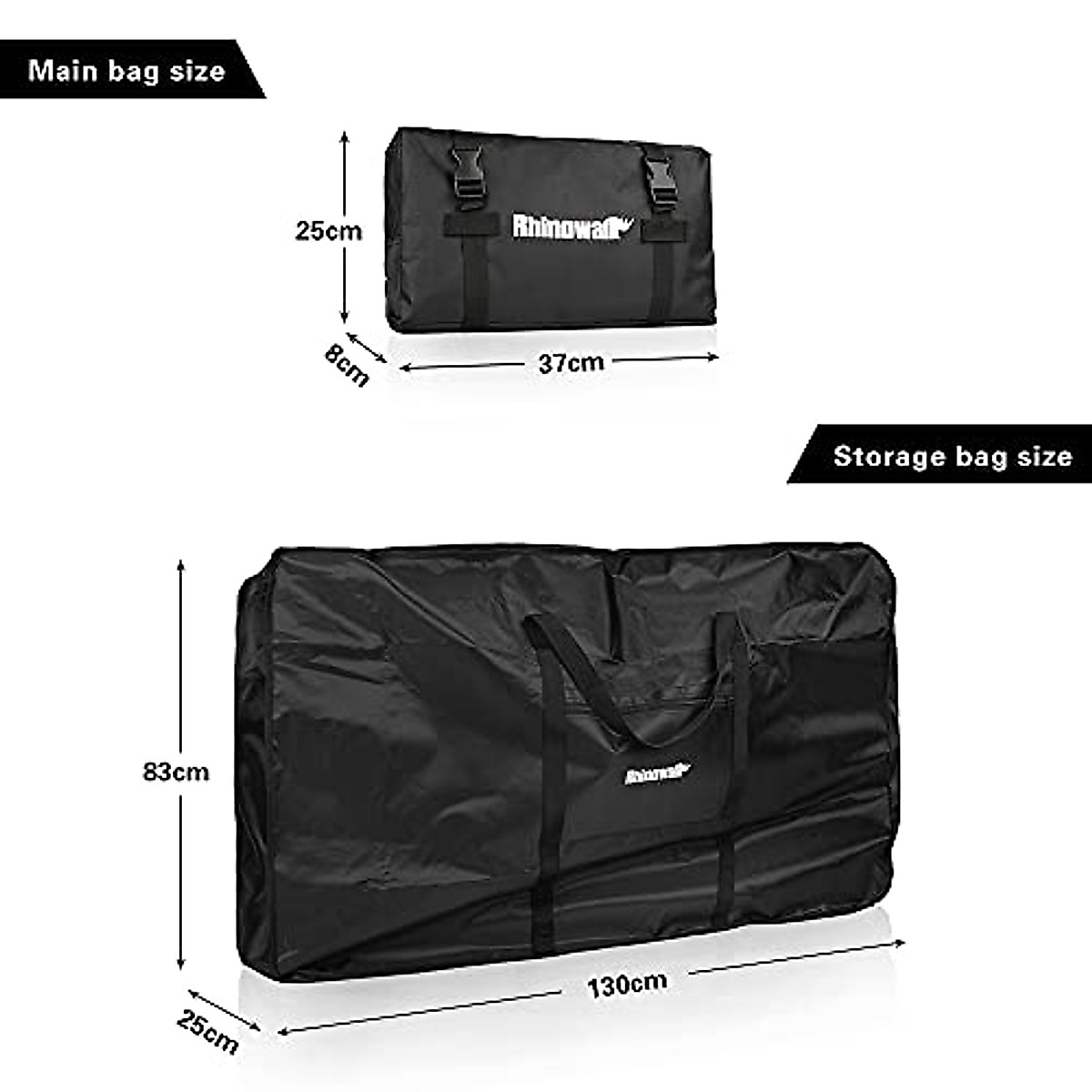 Rhinowalk Folding Bike Carry Bag 26 Inch Thick Bicycle Transport Storage Case Bike Travel Bag for Air Travel,Transport,Shipping Professional Cycling Accessories