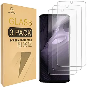 Mr.Shield [3-PACK] Designed For Motorola Moto Z4 [Tempered Glass] Screen Protector with Lifetime Replacement