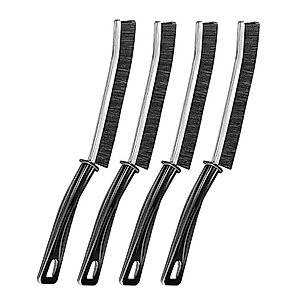 Qifuwanjingfeng 4 PCS Crevice Brush, Cleaning Brush,Crevice Cleaning Brush, Hard Bristle Crevice Cleaning Brush,Narrow Cleaning Brush Suitable for Cleaning Gaps and Around Fixtures
