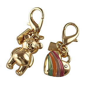 Coach Boxed Crossgrain Tech Wallet With Charms (Forest Green)