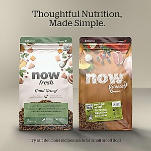 Now Fresh Grain-Free, Dry Dog Food, Small Breed Kibble, Real Meat and Fish, Turkey, Salmon and Duck Senior Recipe, 6 lb Bag