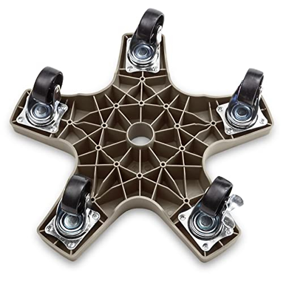 Bosmere S14450 Down Under Plant Caddie, Heavy Duty Plant Stand with Wheels, 500lb Capacity, 14-Inch, Light Gray