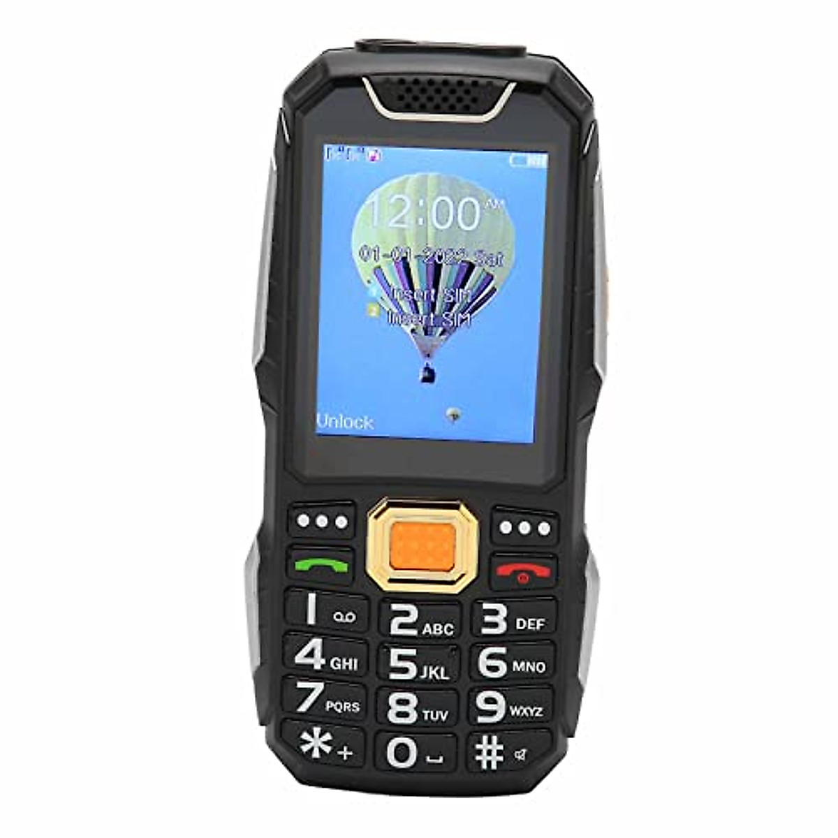 fo sa Rugged Phone Unlocked, Dual SIM Dual Standby Mini Rugged Cell Phone Outdoor Waterproof Rugged Mobile Phone Feature Phone, 13800 mAh Big Battery,Strong Flashlight, Large Speaker,Big Buttons