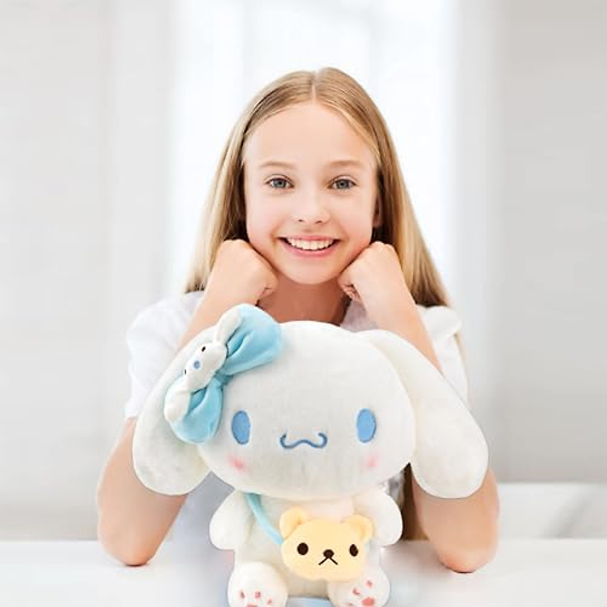 15.7" Cute Anime Plush Doll, Lovely Plush Stuffed Animal, Anime Cute Soft Plush Figure Toy, Pillow Plush Gift Filler Birthday Gift for Kids (Cinna)
