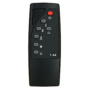 Compatible with Twin Star ChimneyFree ClassicFlame Dura Flame Fireplace Stove Heater Infrared Remote Control 28II300GRA-S 32II300GRA CHIMNEYFREE 32IIU300GRA 28II300SRA 25II310SRA (T-A4)