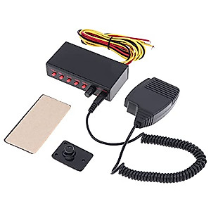 DriSentri 12V Car Horn Siren Sound 5 Tone Alarm Electric Horn 100W PA Speaker System Megaphone Loud for Car Train Boat Ship