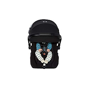 Bugaboo Turtle One by Nuna Car Seat + Base - Compatible with Bugaboo Fox, Lynx, Donkey Bee and Ant Strollers - Fits Infants 4 to 32 Pounds - 5-Point Safety Harness - Lightweight Car Seat - Black