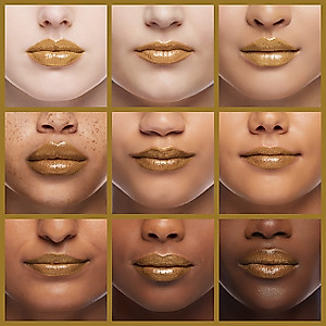 Black Radiance Metalicious Metallic Lipstick Lip Sculptor Gold Star