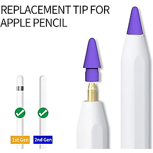 Tucana Replacement Pen Tips Compatible for iPad Pencil 1st & 2nd Generation (3-Pack) (Pink)