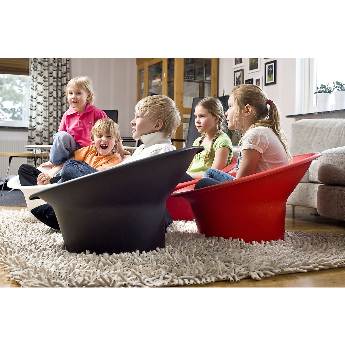 OFFI Teenager Molded Stacking Chair Co., Color = Green