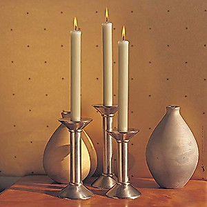 Root Candles Unscented Smooth Arista 9-Inch Dinner Candles, 12-Count, Ivory