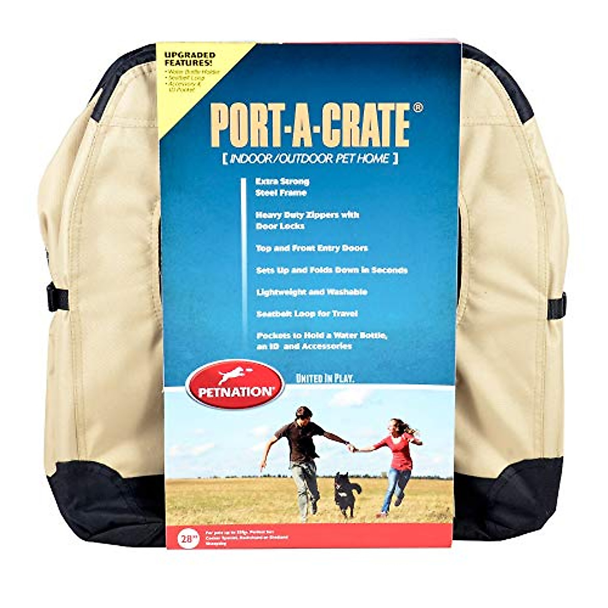 Petnation 610 Port-A-Crate Indoor and Outdoor Home for Pets, 28-Inch