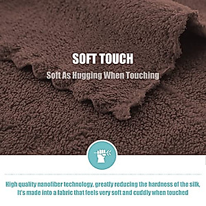 CORAL DOCK Baby Washcloths, Newborn Essentials Super Absorbent Baby Wipes, Gentle on Sensitive Skin for New Born Face, Baby Registry as Shower for Girls and Boys, Wood Brown, 9x9 Inch (Pack of 32)