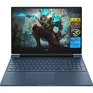 HP 2023 Newest Victus Gaming Laptop, 15.6" 144 Hz Display, Intel Core i5-13420H Processor, NVIDIA GeForce RTX 3050 Graphics, 64GB RAM, 2TB SSD, Backlit Keyboard, Wi-Fi 6, Windows 11 Home