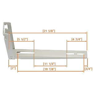 JEACENT Outdoor Wall Mounting Bracket for Ductless Mini Split Air Conditioner Heat Pump Systems, Universal, 9000-36000 Btu Condenser