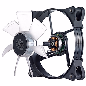 Cooler Master JetFlo 120 - POM Bearing 120mm Blue LED High Performance Silent Fan for Computer Cases, CPU Coolers, and Radiators