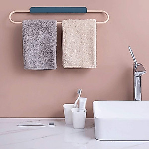 CHUNYU Silver Hand Towel Holder, Free Standing Towel Rack, Stainless Steel Necklace Holder Jewelry Organizer Bracelet Display Stand