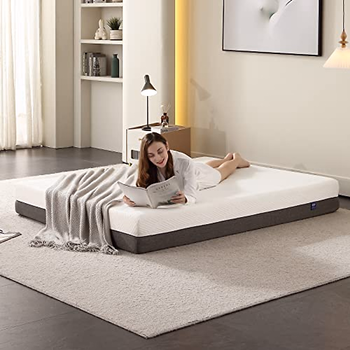 BSHOMGI King Mattress 10 Inch Gel Memory Foam Mattresses for Cool Sleep Pressure Relief, Gel Multi Layered King Size Memory Foam Bed Mattress in a Box (King)