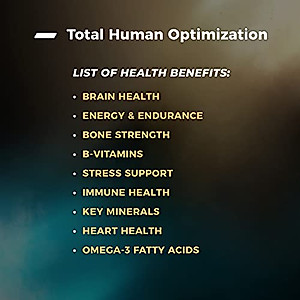 ONNIT Total Human Day and Night Vitamin Packs for Men and Women, 30-Day Supply - Adult Multivitamin