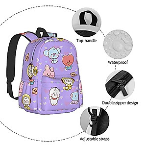 cute kpop Lightweight Bookbag school backpack laptop backpack For College Students Suitable For Teenagers Adults Fitness Professionals Business Travel hiking backpack christmas gifts T17