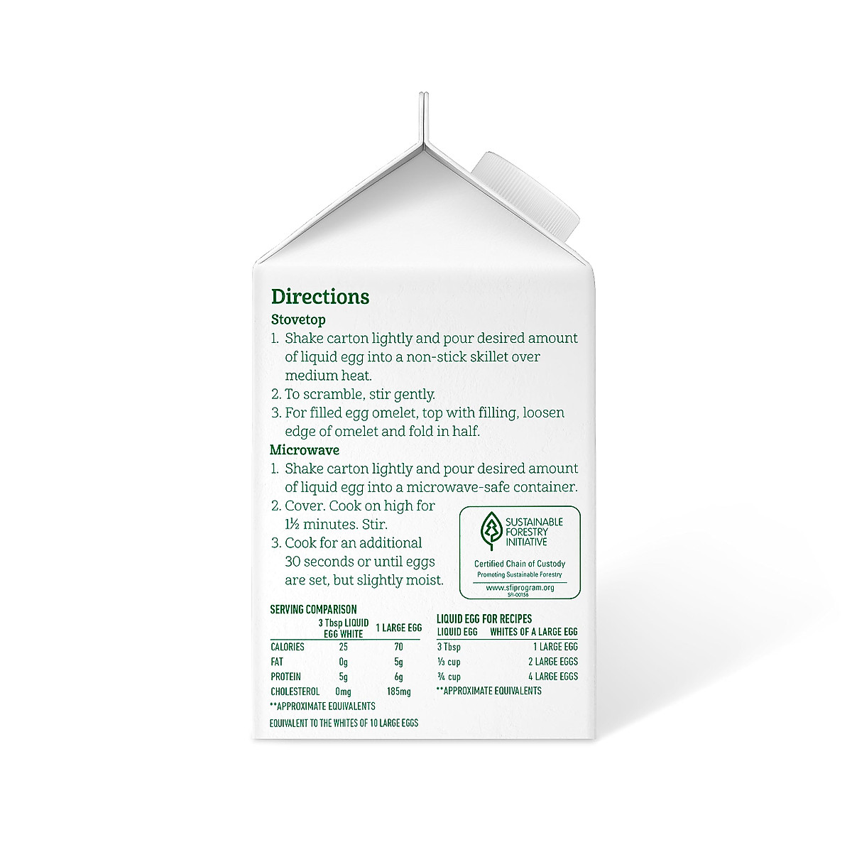 Amazon Fresh, Cage Free Liquid Egg Whites, 16 Fl Oz (Previously Happy Belly, Packaging May Vary)