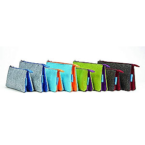 ProFolio by Itoya, Midtown Pouch - 5 x 9 Inches, Green / Purple