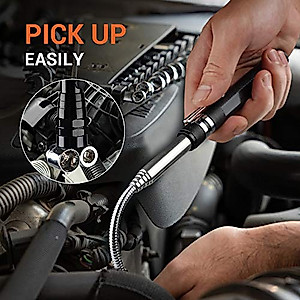 LED Magnetic Pickup Tool, Christmas Stocking Stuffers Gifts for Men Cool Stuff Gadgets for Hard to Reach Place