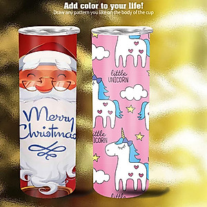 WHEATHUSK 24 Pack Sublimation Tumblers Bulk 20oz Blank White Straight Skinny Tumbler Stainless Steel Double Wall Insulated with Lid, Individually Boxed, Polymer Coating for Heat Transfer
