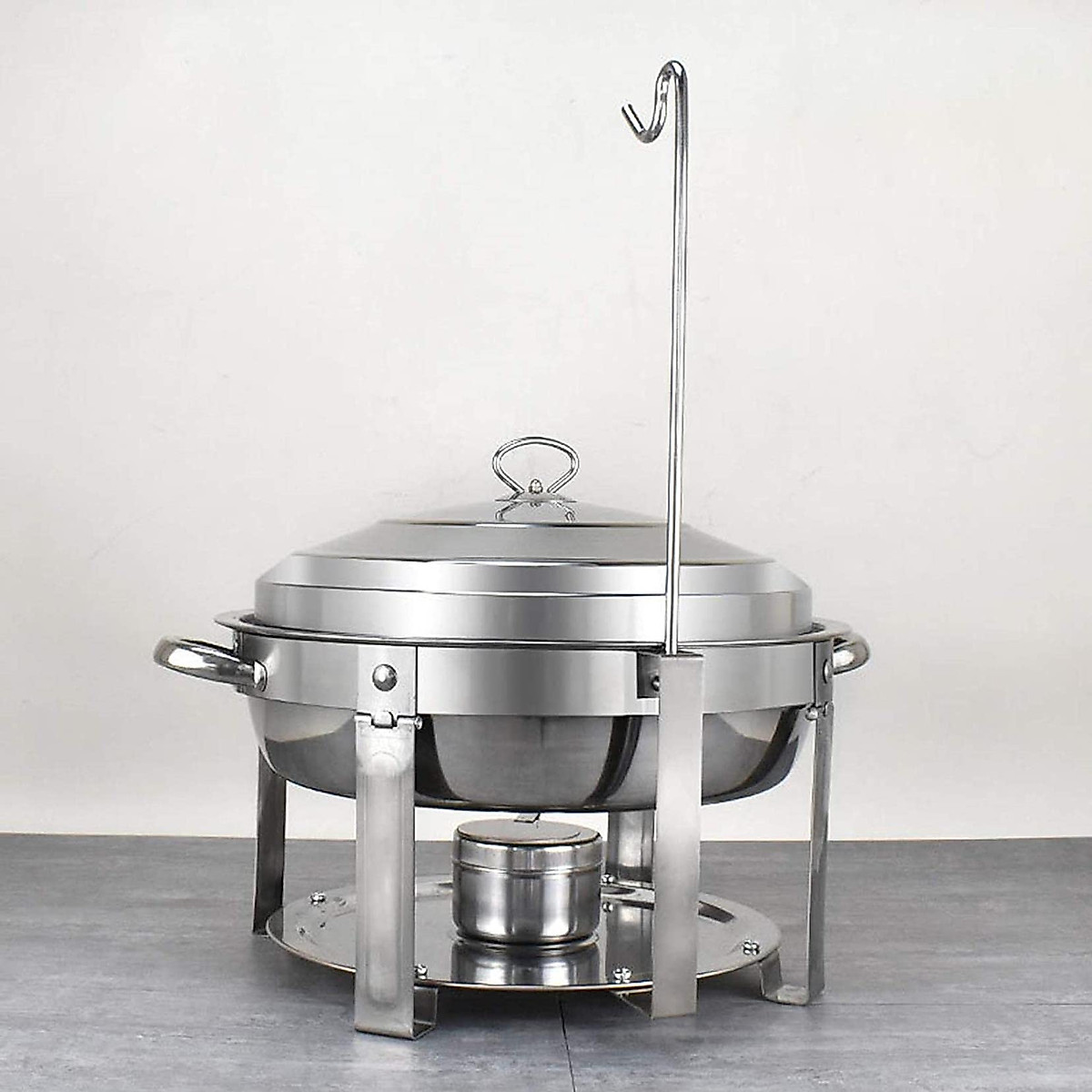 UZOURI Stainless Steel Chafing Dish, Chafing Dish Set Food Warmer Buffet, with Food Pans Fuel Holders, Food Warmer Professional Set for Catering, Buffet and Party(Size:S) (M)