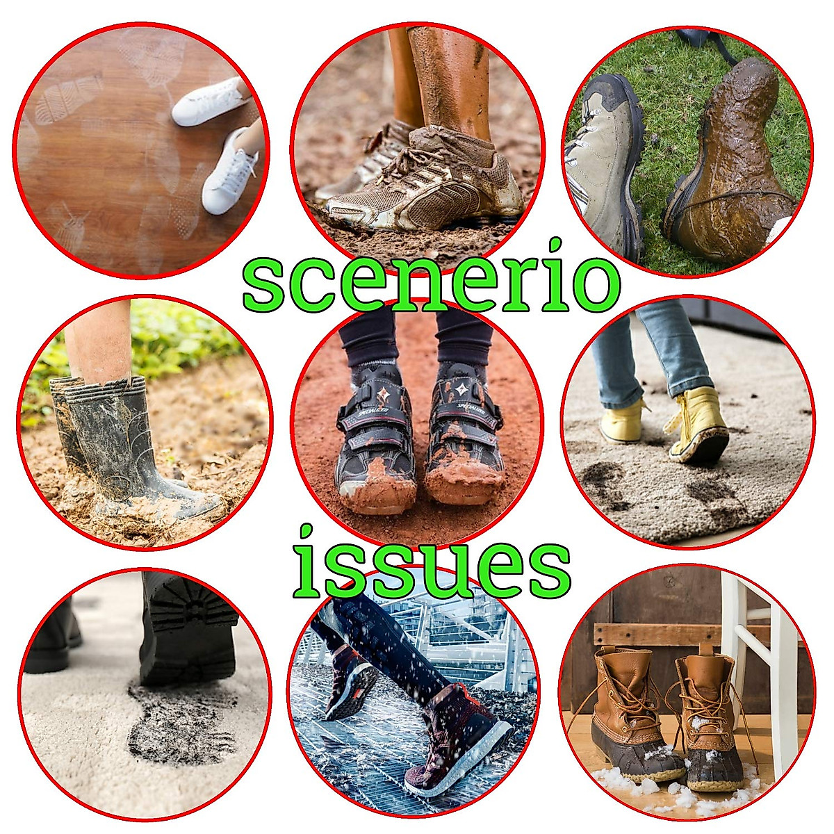 Shoe Covers Disposable Indoor Non-Slip - Premium Gift Packaging, Reusable Booty Cover, Thickest 70gsm Fabric, Extra Durable, Water Resistant, Extra Large One Size Fits All US13 Booties