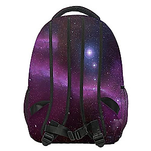 KZOYNEA Space Cat School Backpack Lightweight Laptop Bag Casual Travel Daypack for Women Student Outdoor Work 17 Inch